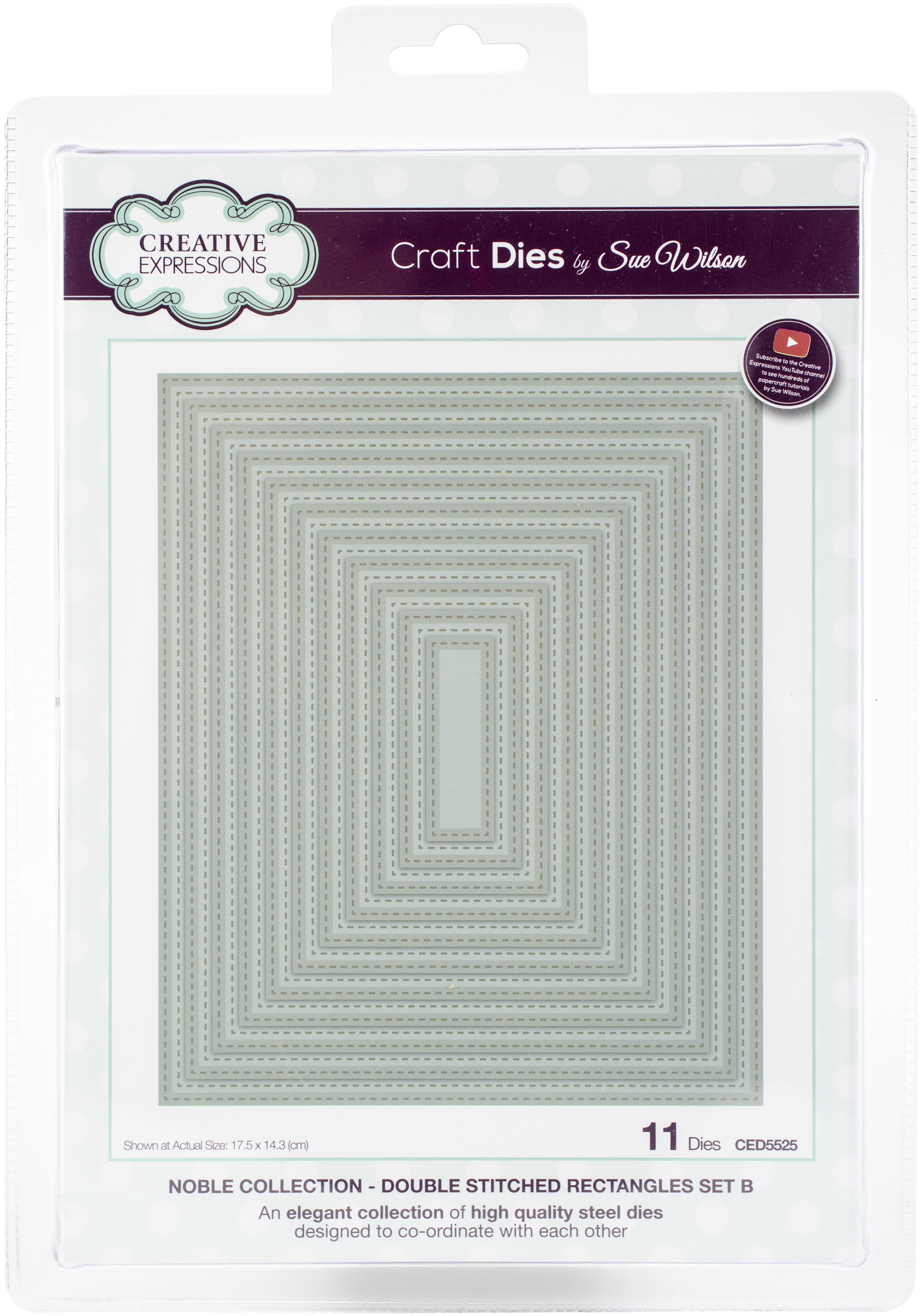 Creative Expressions Craft Dies By Sue Wilson-Double Stitched ...
