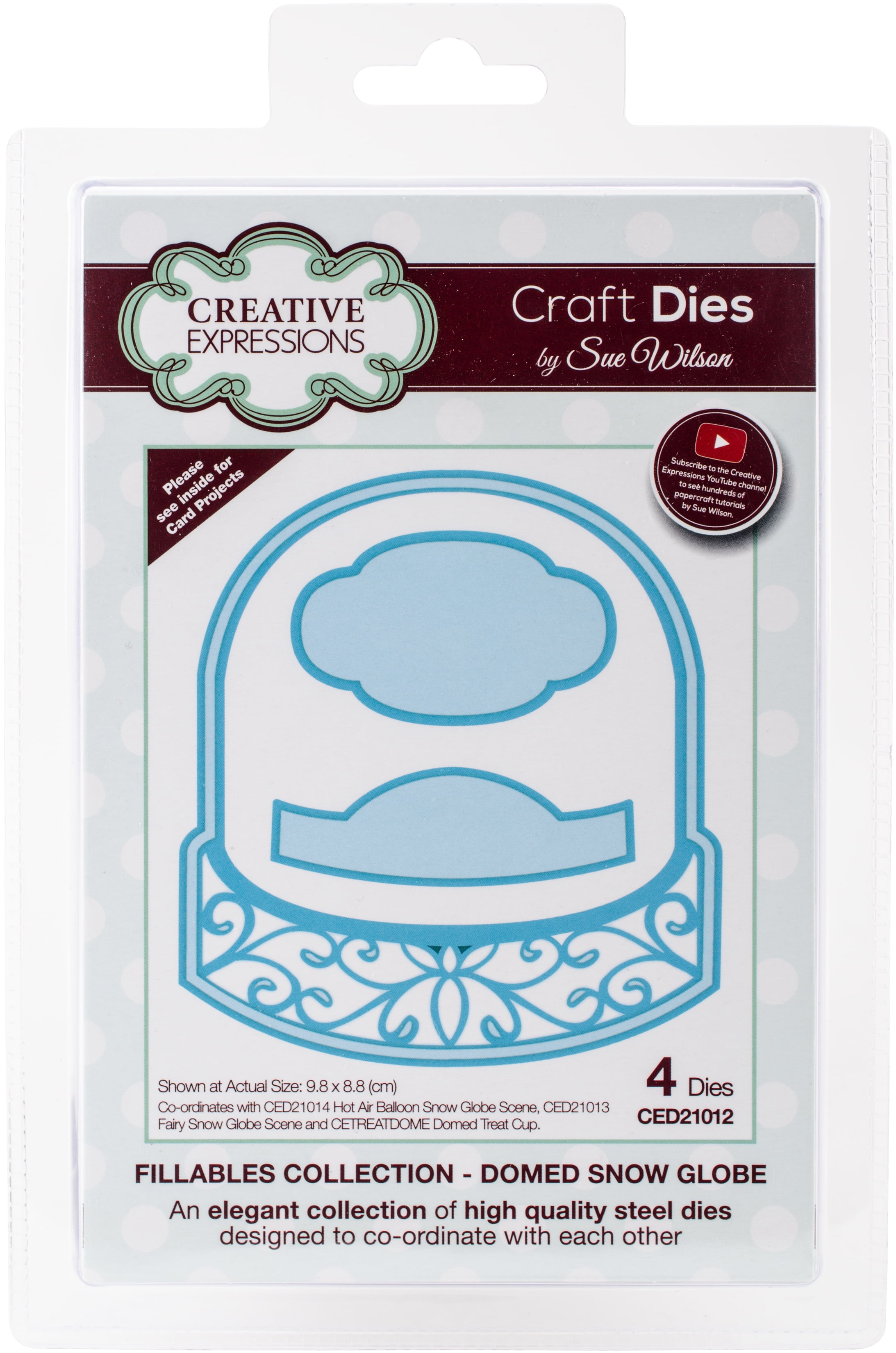 Creative Expressions Craft Dies By Sue Wilson-Fillables-Dome Snow Globe ...