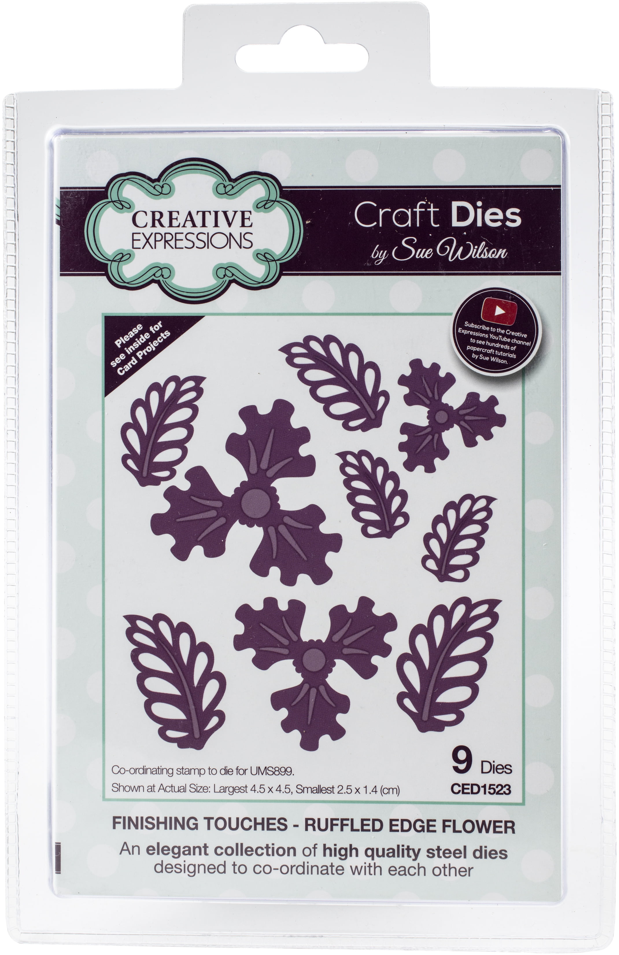 Creative Expressions Craft Dies By Sue Wilson-Finshing Touches-Ruffled ...