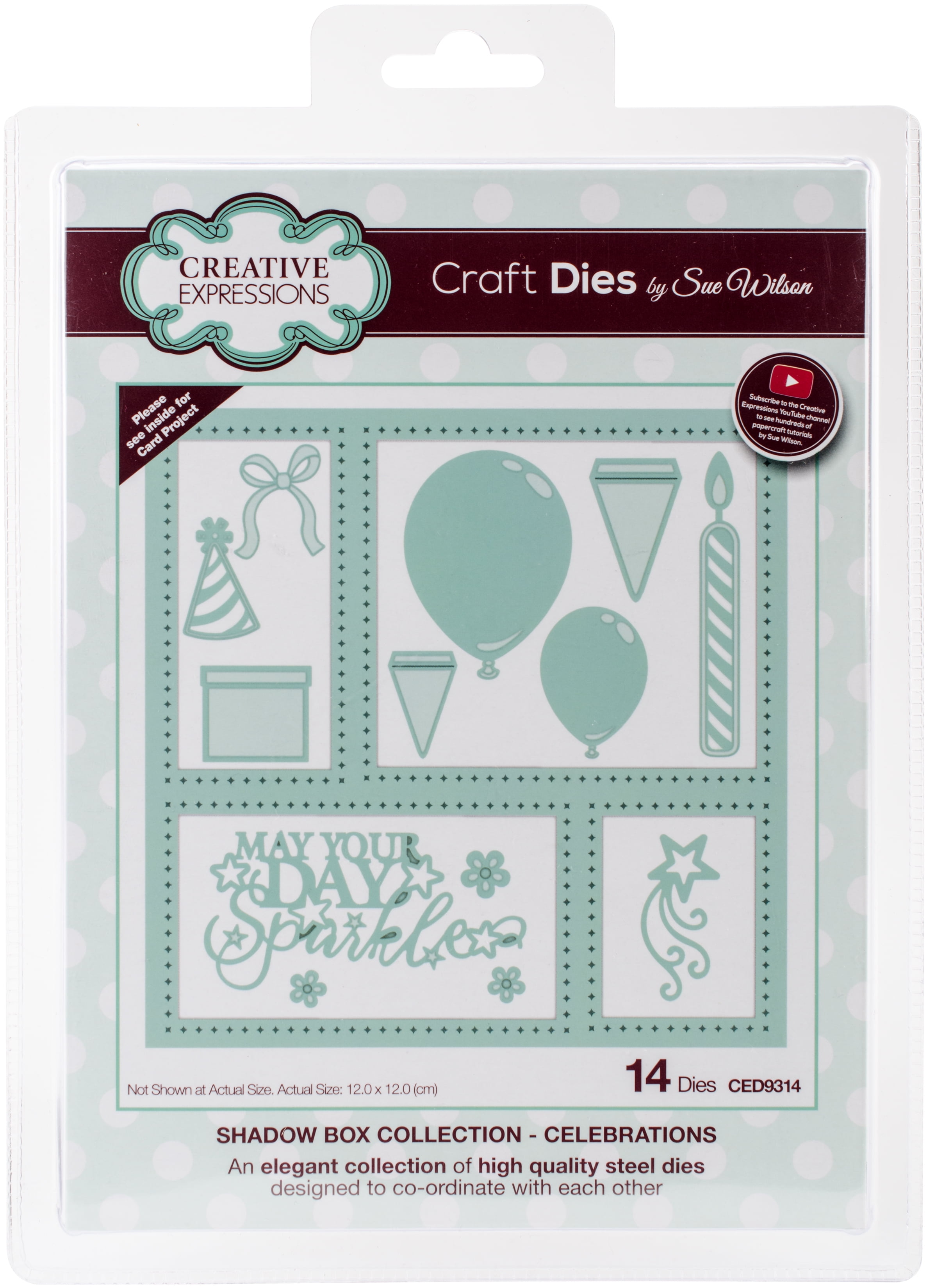 Creative Expressions Craft Dies By Sue Wilson-Shadow Box-Celebrations ...