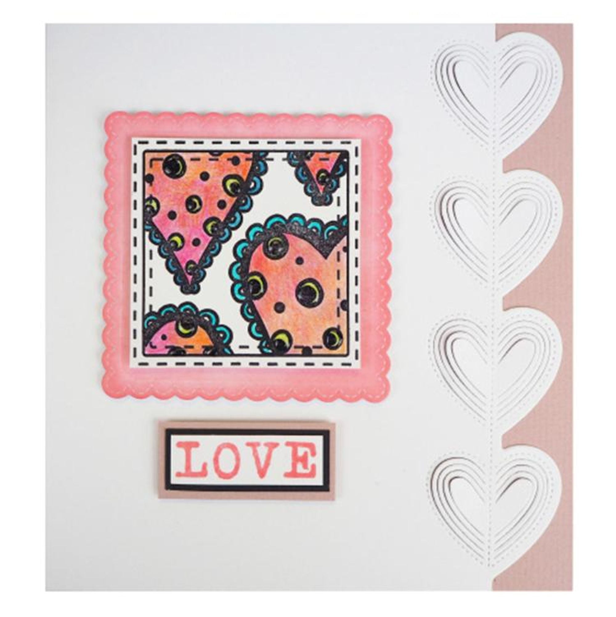 Creative Expressions Cut & Lift Die Collection-Heart String Edger ...