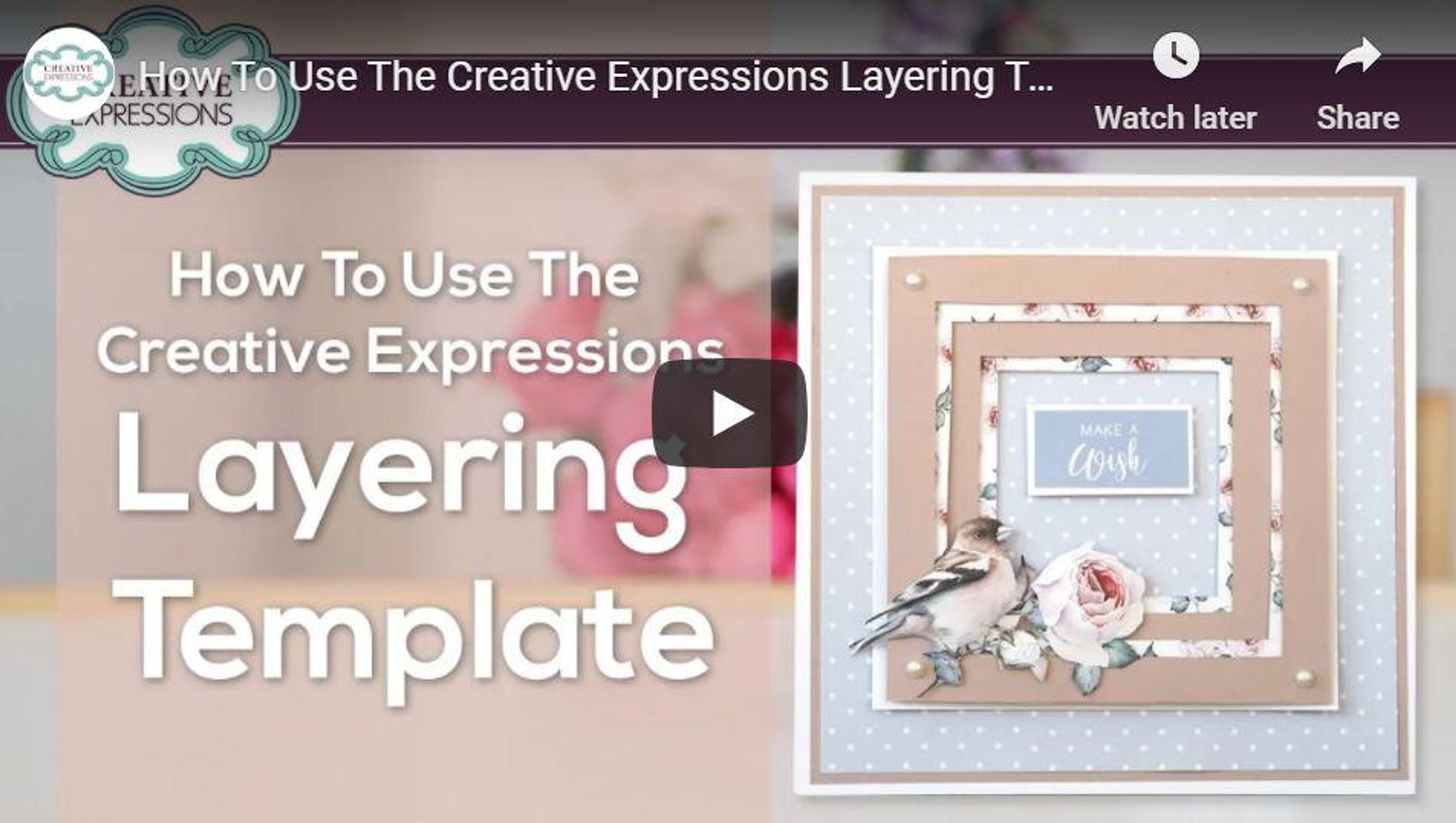Creative Expressions Layering Template 6 in x 6 in - Walmart.com