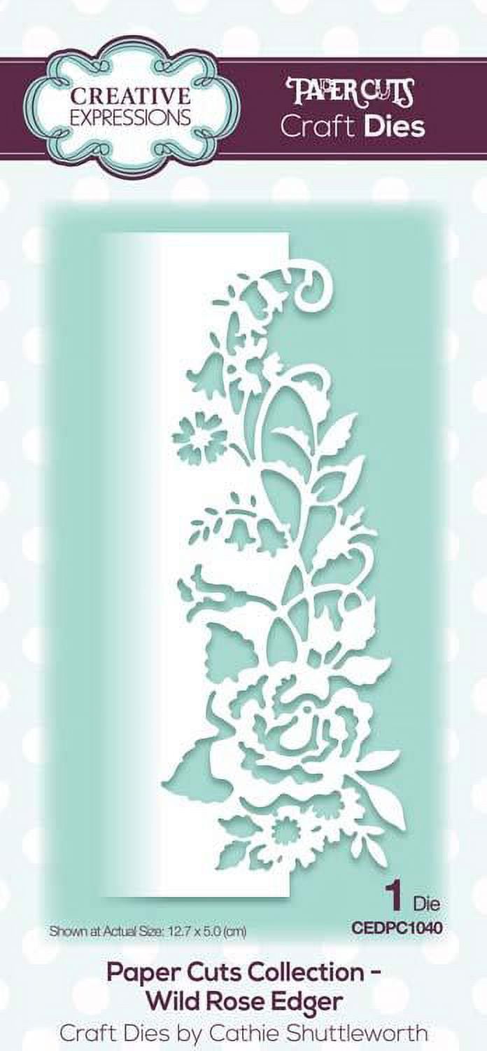 Creative Expressions Paper Cuts Collection Wild Rose Edger Craft Die ...