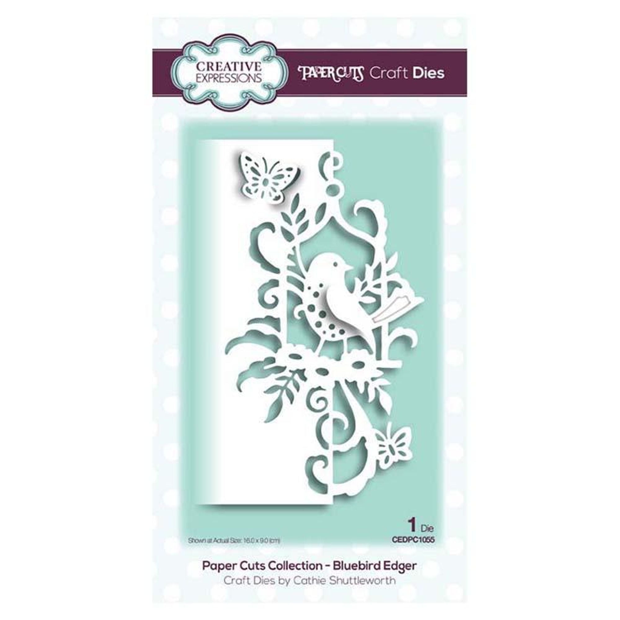 Creative Expressions Paper Cuts Edger Craft Dies-Bluebird - Walmart.com