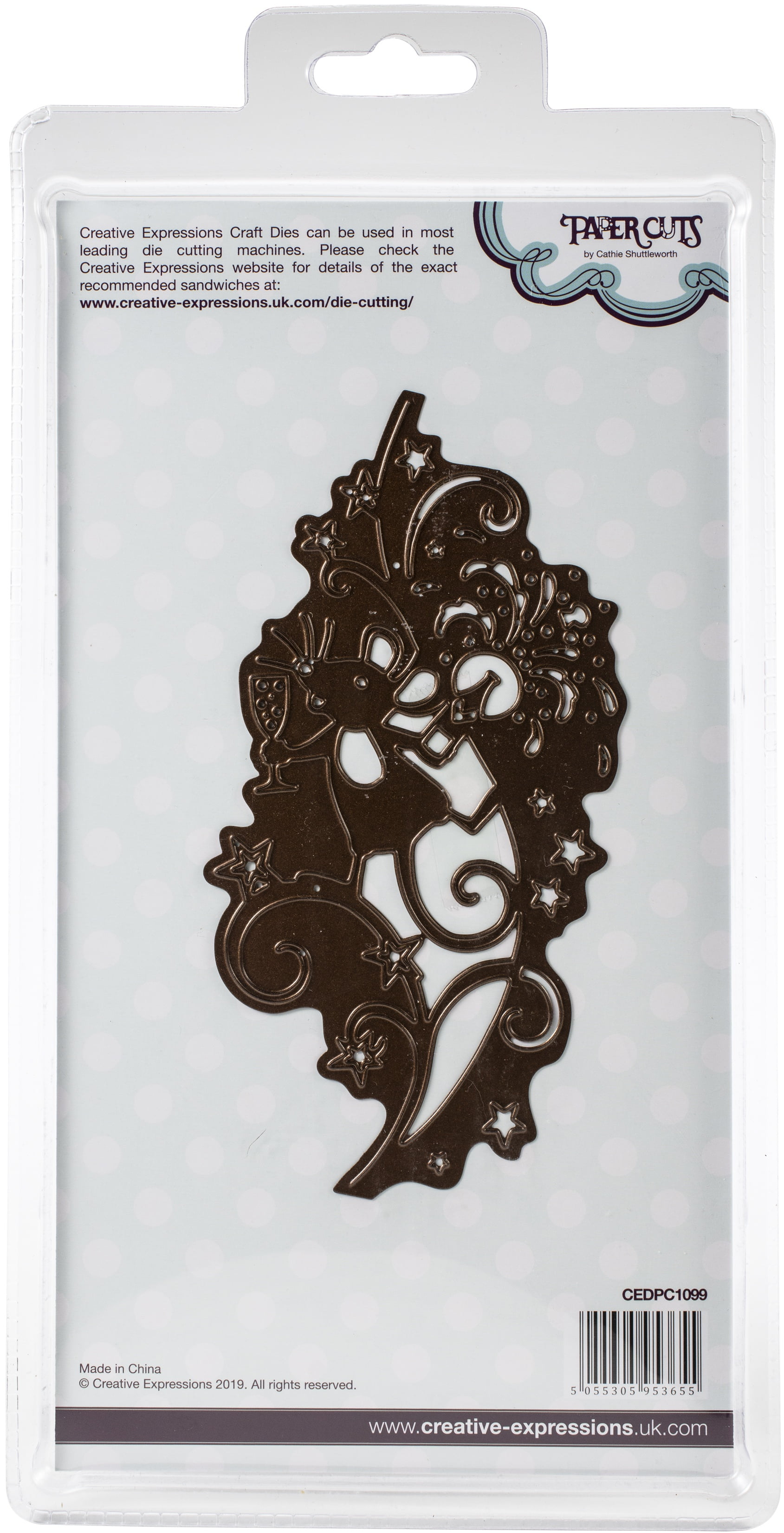 Creative Expressions Paper Cuts Edger Craft Dies-Celebration Mouse ...