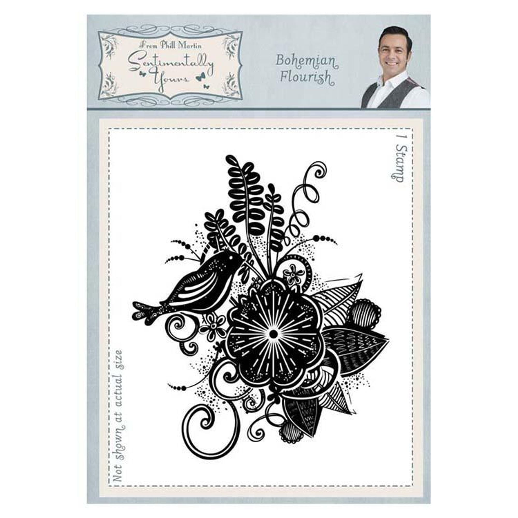 Creative Expressions Sentimentally Yours Bohemian Flourish A6 Rubber ...