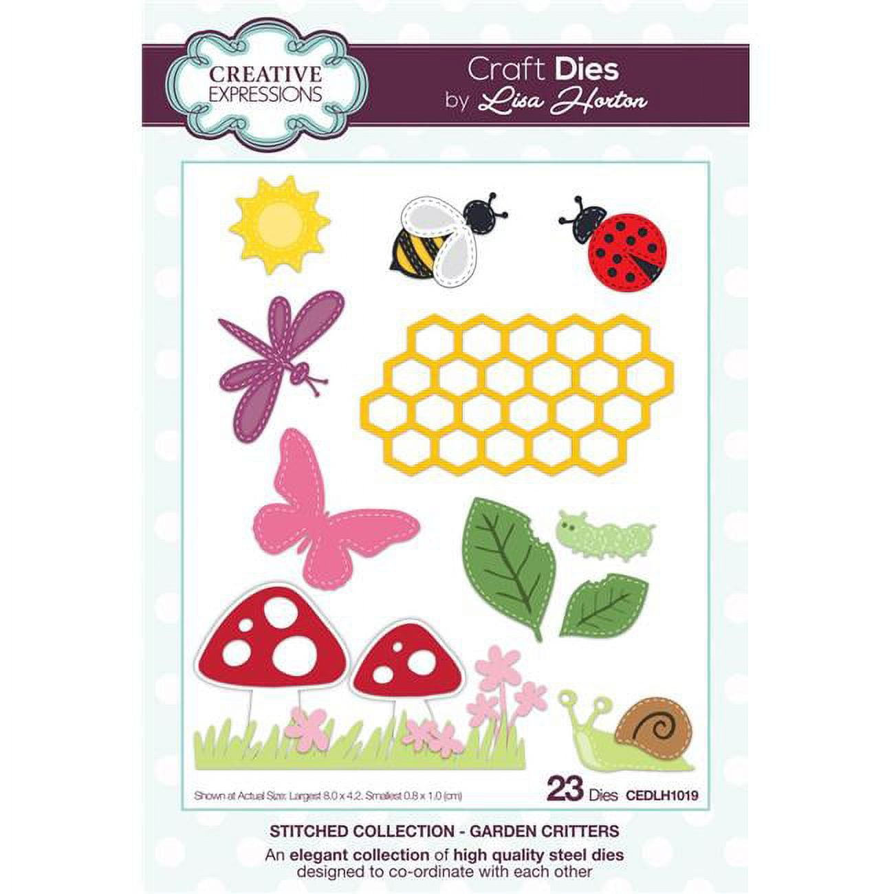 Creative Expressions Stitched Craft Dies By Lisa Horton-Garden Critters ...