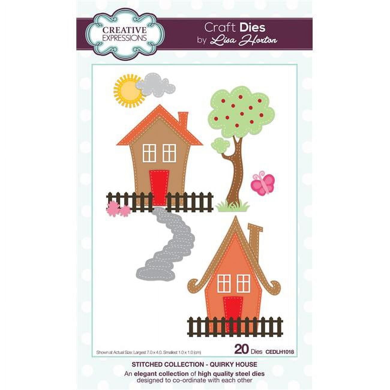 Creative Expressions Stitched Craft Dies By Lisa Horton-Quirky House ...