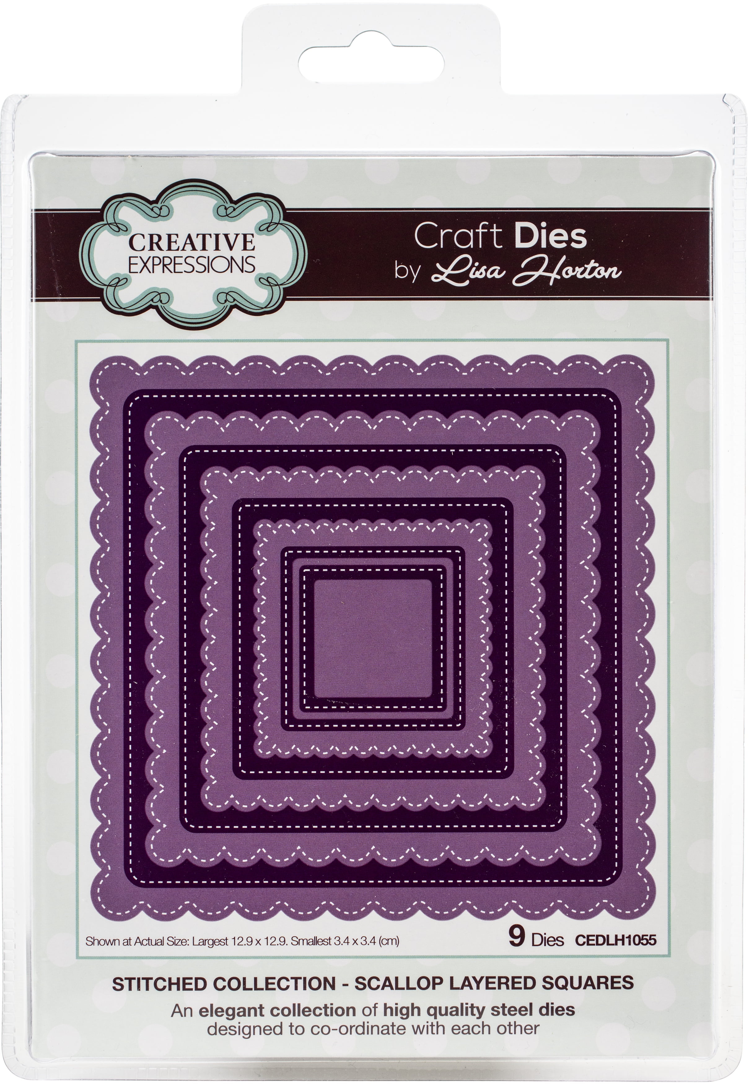 Creative Expressions Stitched Craft Dies By Lisa Horton-Scallop Layered ...