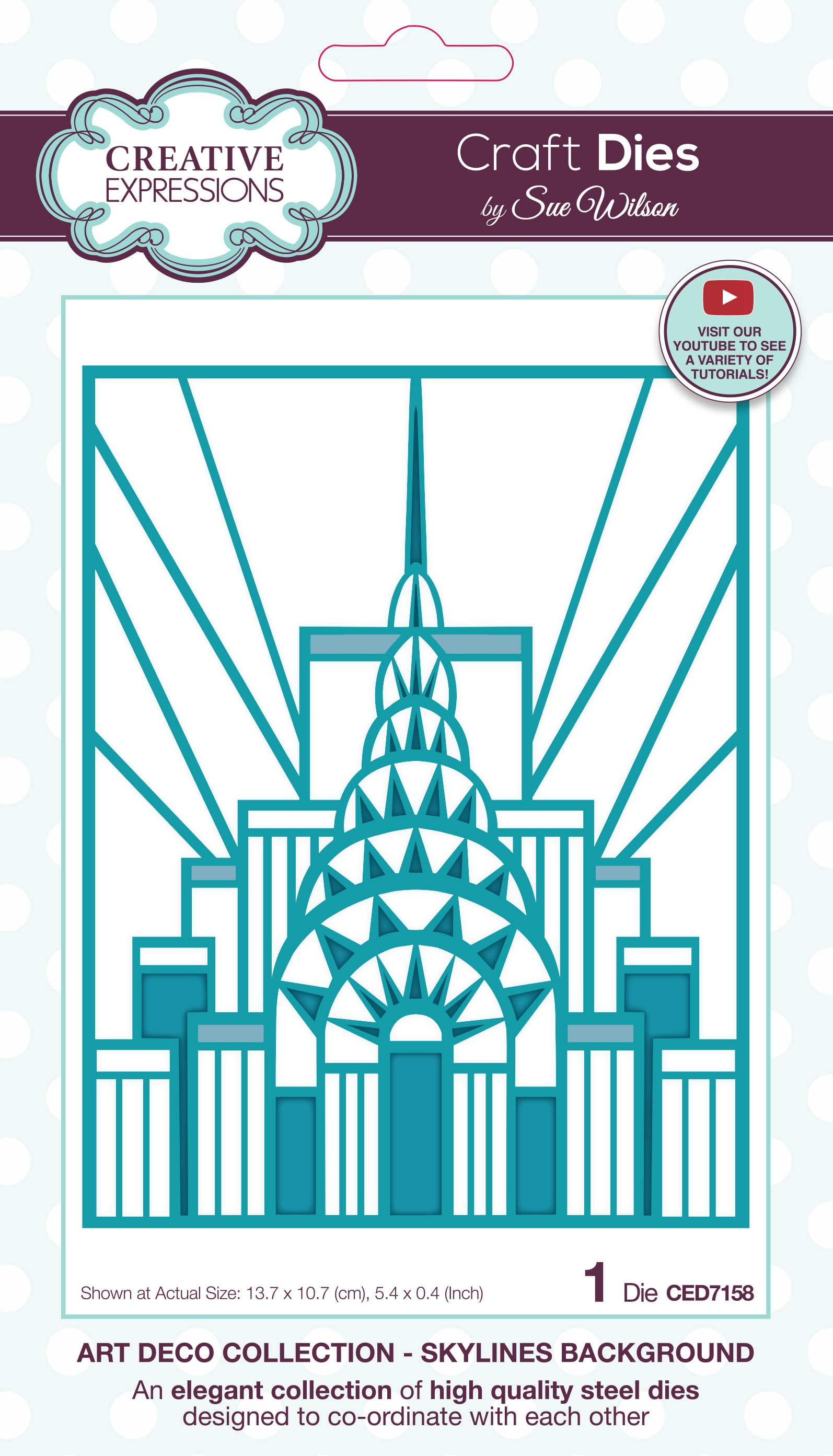 Creative Expressions Sue Wilson Art Deco Dazzling Diamonds Craft Die ...