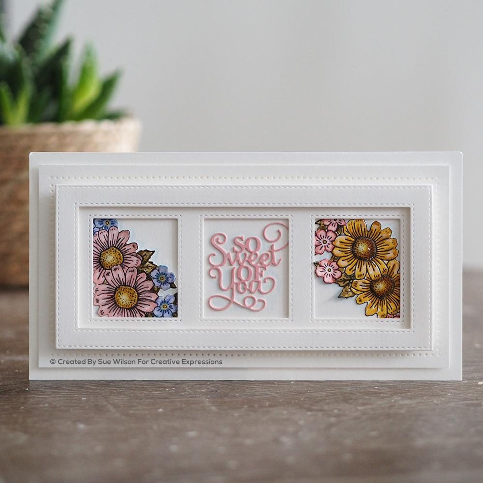 Creative Expressions Sue Wilson Slimline Stitched Rectangle Aperture ...