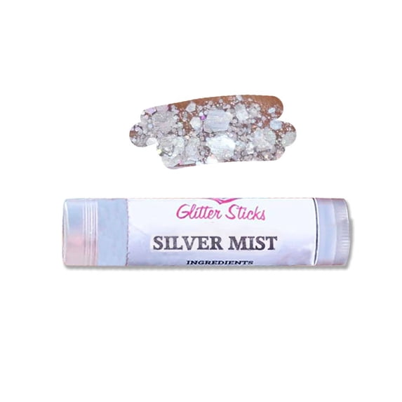 Creative Faces Chunky Glitter Stick - Silver Mist , Easy To Apply ...