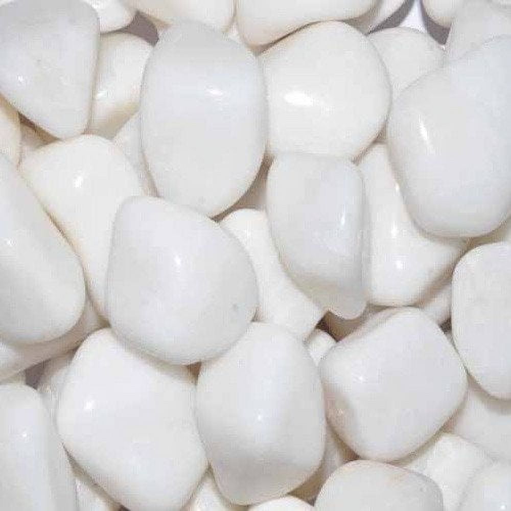 Creative Farmer 1Kg Polished White Pebbles For Garden And Pebbles For ...