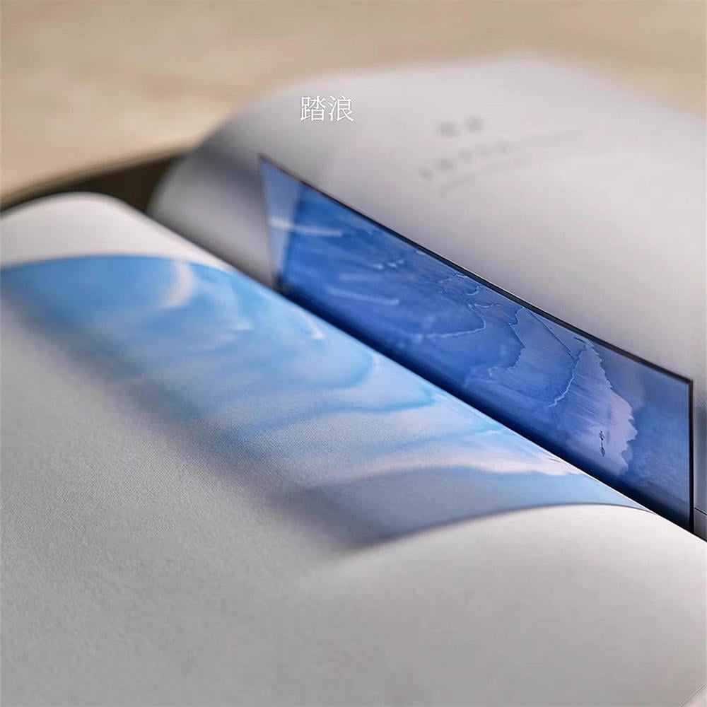 Creative Film Acrylic Bookmark Art Aesthetic Ocean Theme Book Page Clip ...