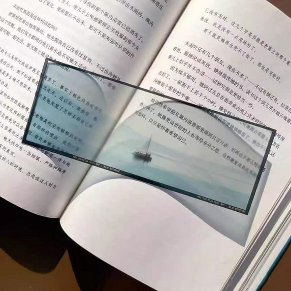 Creative Film Acrylic Bookmark Art Aesthetic Ocean Theme Book Page Clip ...