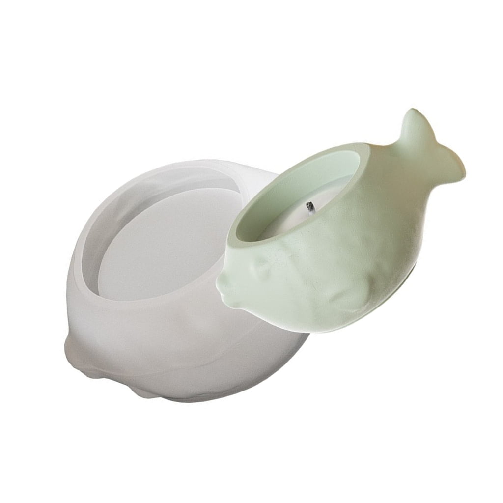 Creative Fish Tank Candle Jar Silicone Mold Premium Silicone Planter ...