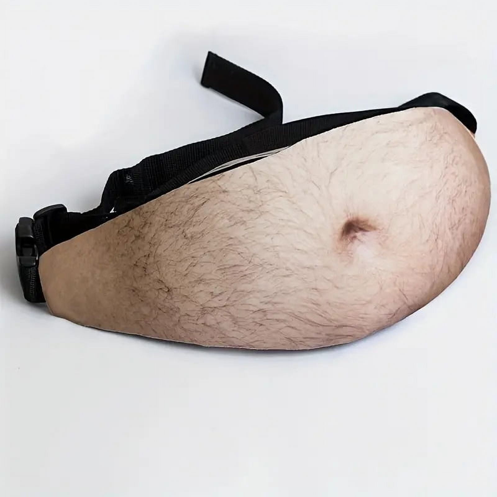 Creative Flesh-Colored Casual Travel Waist Bag with Funny Fat Belly ...