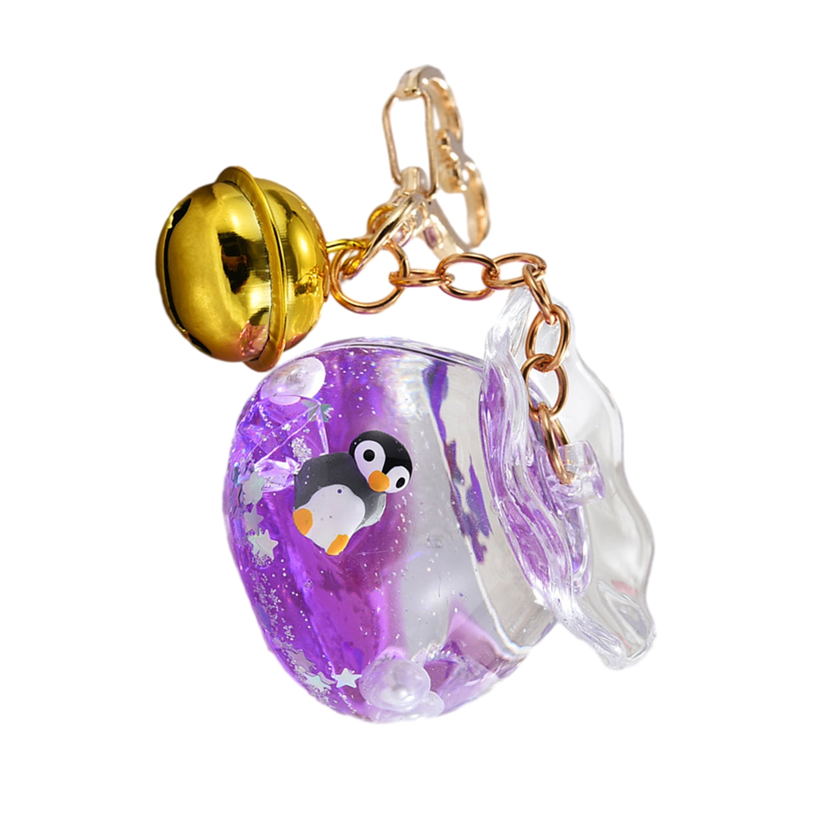 Creative Floating Bottle Key Chain Adorable Marine Life Theme Phone ...