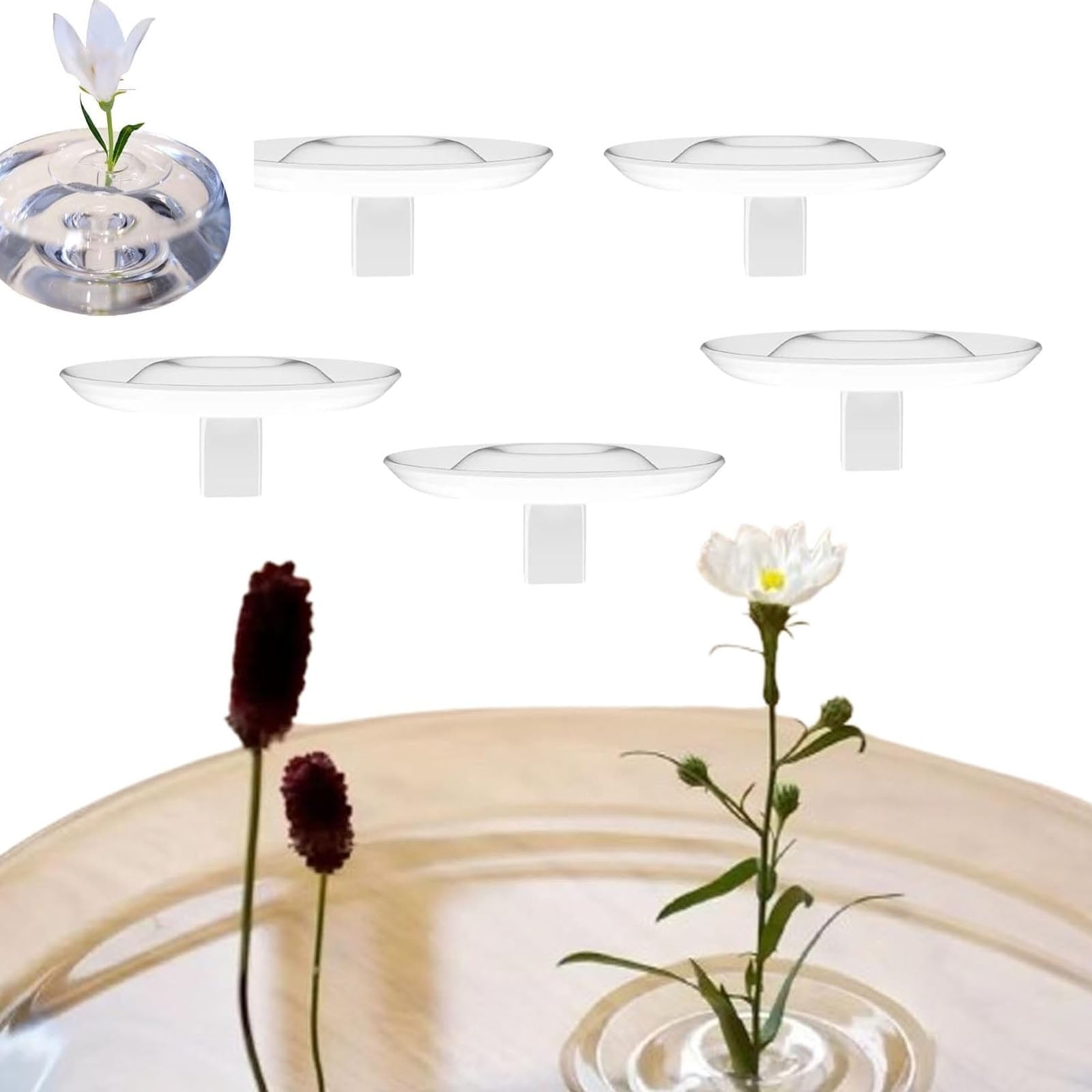 Creative Floating Floral Arrangement Holder,DIY Clear Acrylic Flower ...