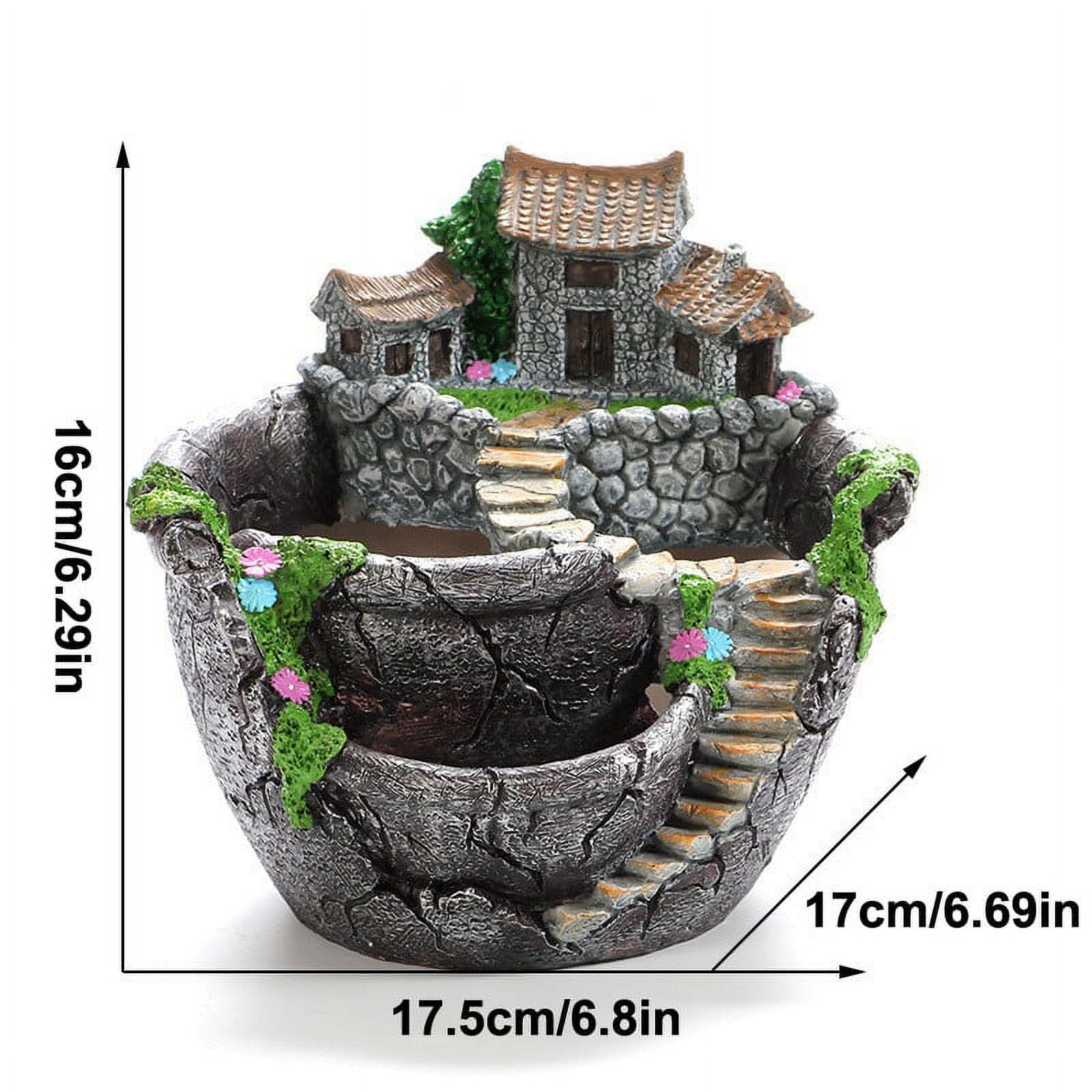 Creative Flower Pot Simulation House Creative Personality Small Garden ...