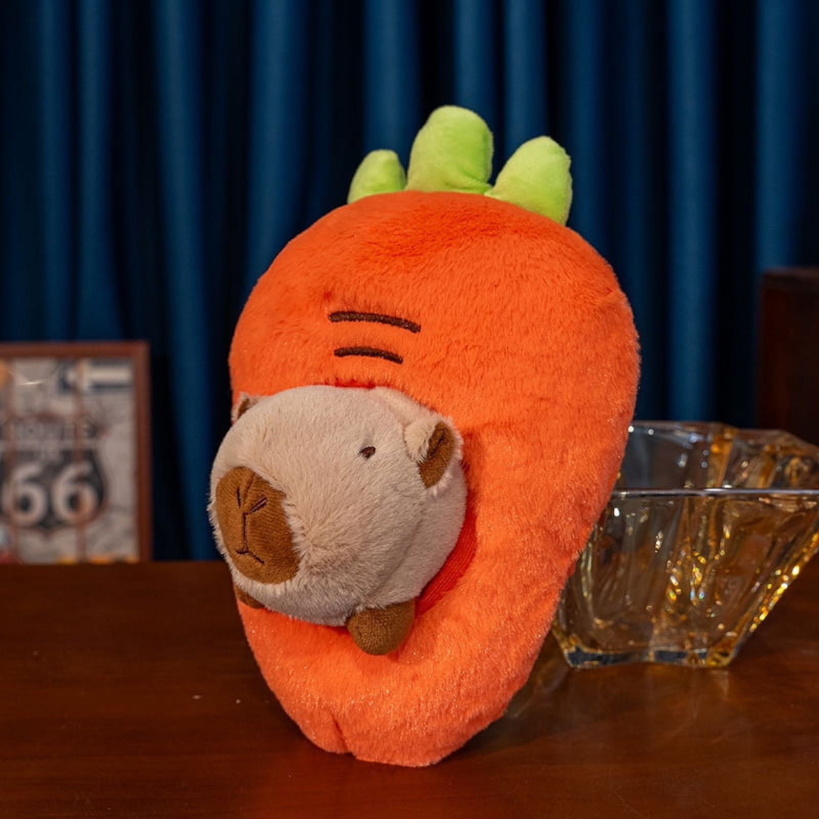 Creative Food Capybara Series Plush Toys Soft Cute Fruit Pulling Thread ...