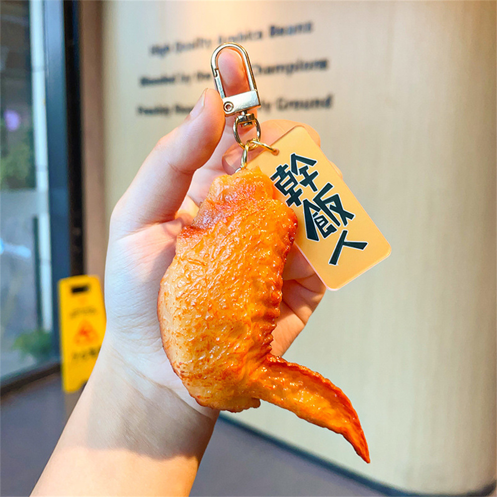Creative Food Stall Roast Duck Keychain Pendant Car Key Pendant Student ...