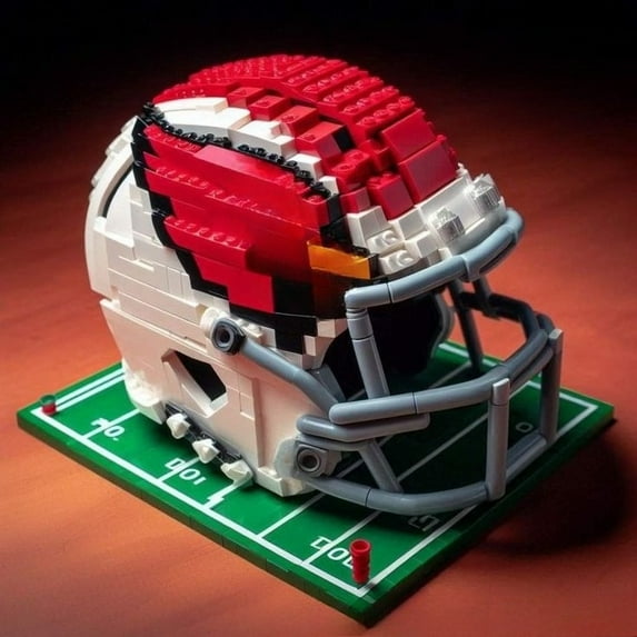 Creative Football Team Helmet Building Block Set, Novelty Building ...