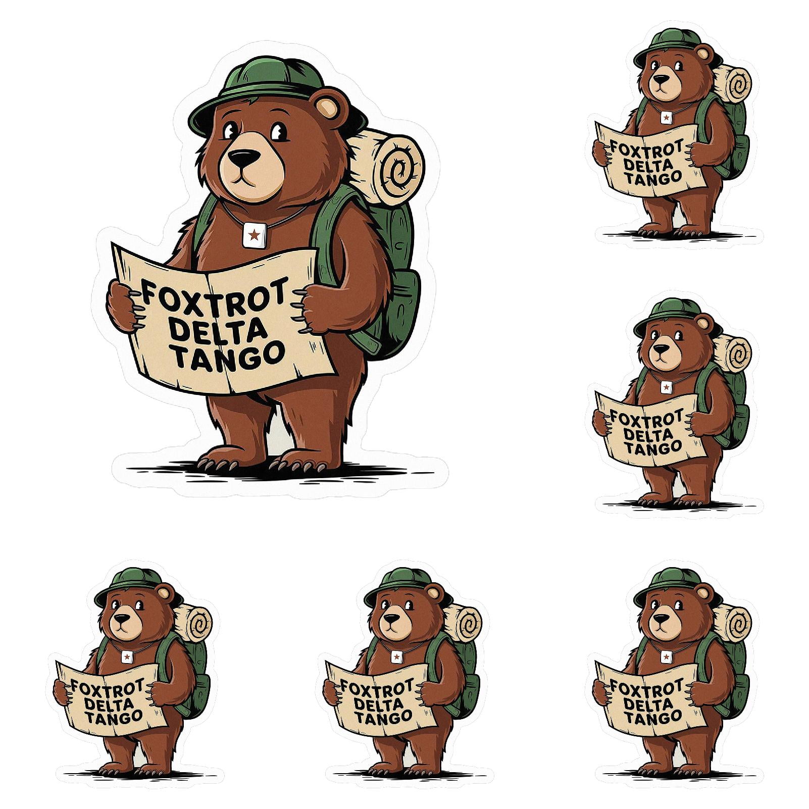 Creative Foxtrot-Delta-Tango Sticker Funny Animal Stickers ProtectOur ...