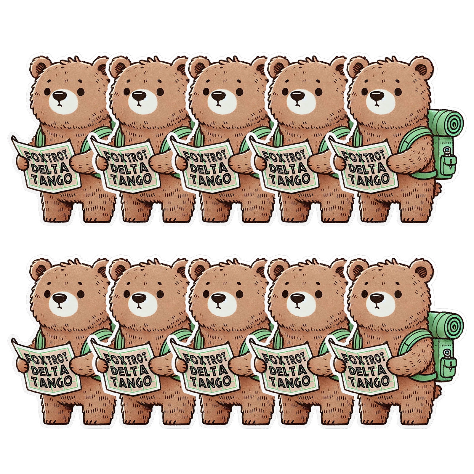 Creative Foxtrot-Delta-Tango Sticker Funny Animal Stickers ProtectOur ...