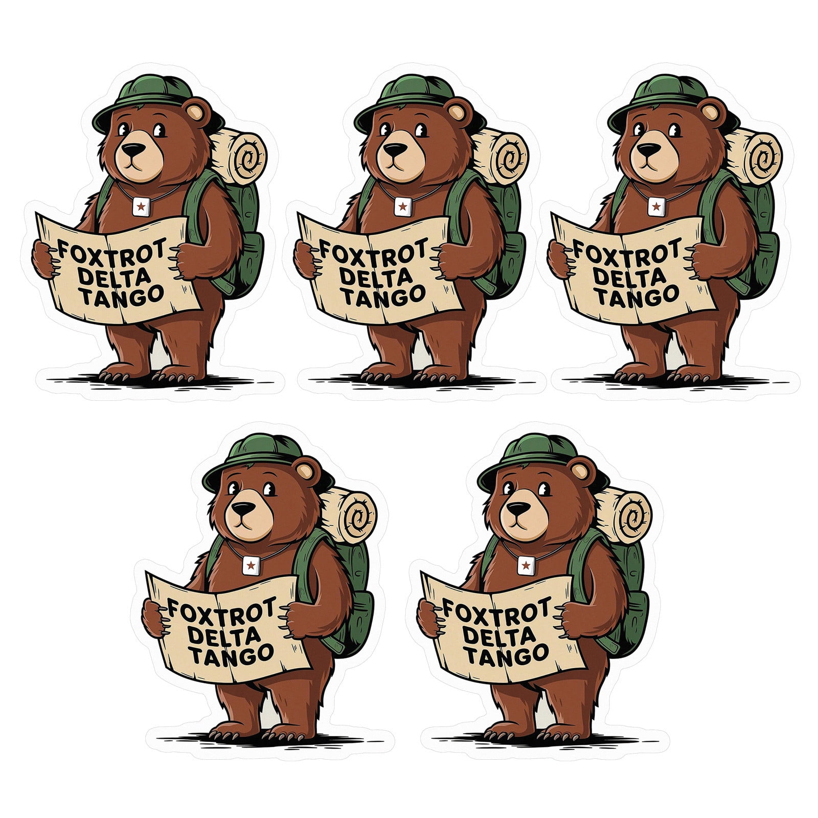 Creative Foxtrot-Delta-Tango Sticker Funny Animal Stickers ProtectOur ...