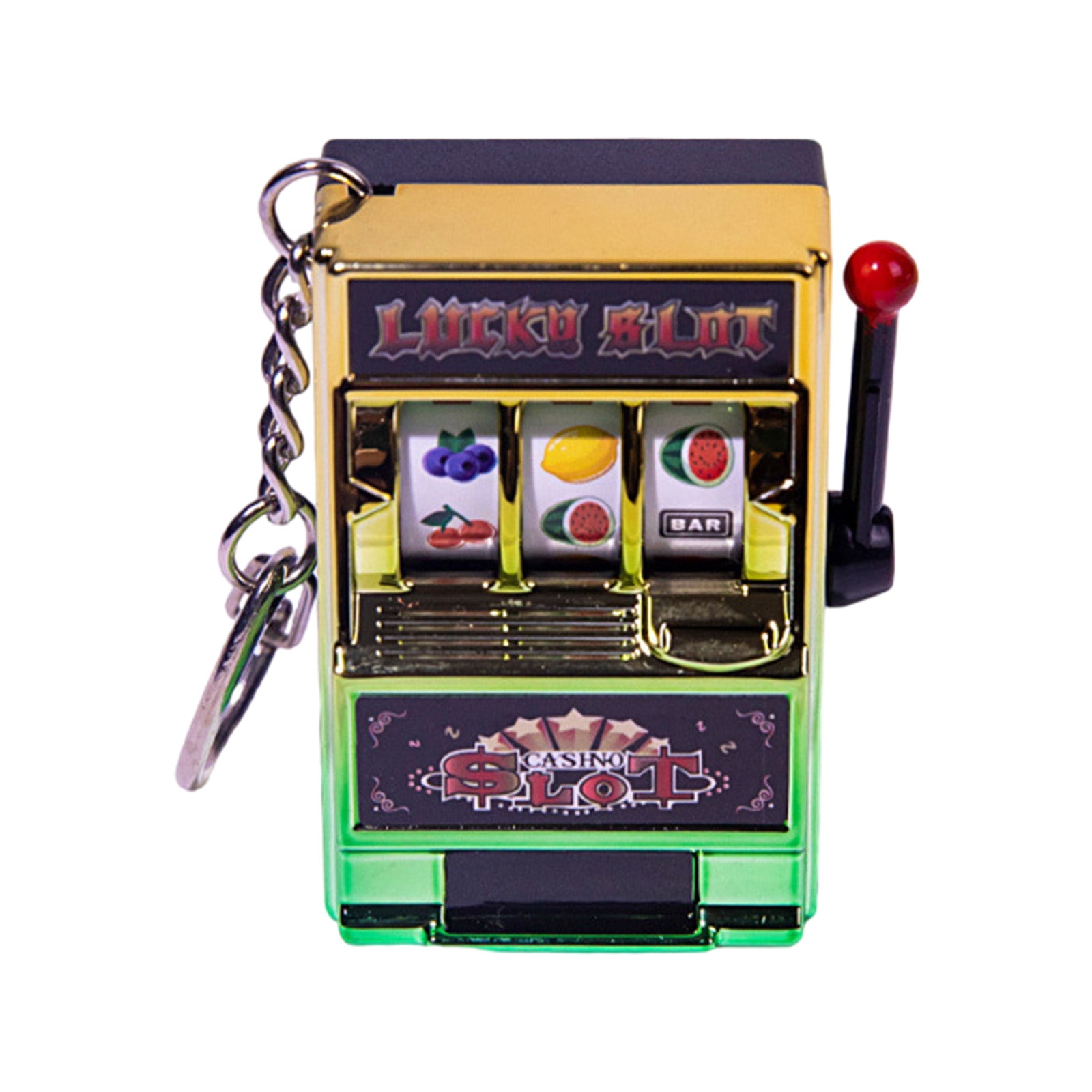 Creative Fruit Slot Machines Keychain Playful Pocket Sized Prize Toy ...