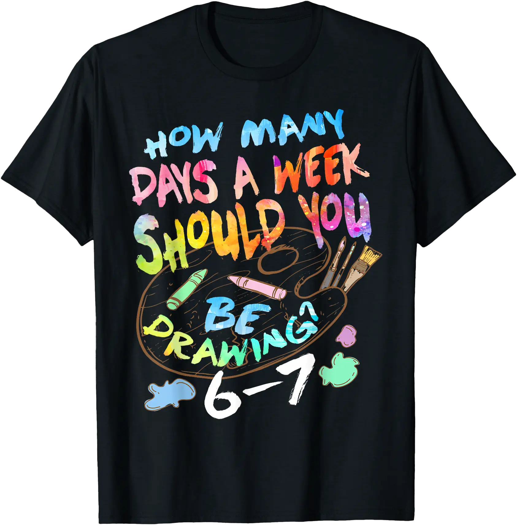 Creative Funny Drawing Artist T-Shirt for Art Lovers Promoting ...