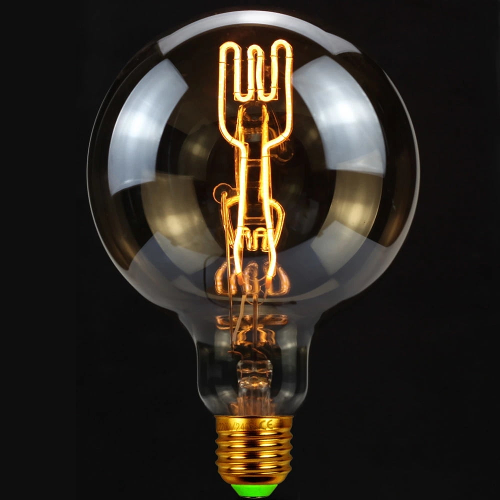 Creative G125 Led Filament Bulb, 4W Dimmable Globe Lamp,No Flicker,Home ...