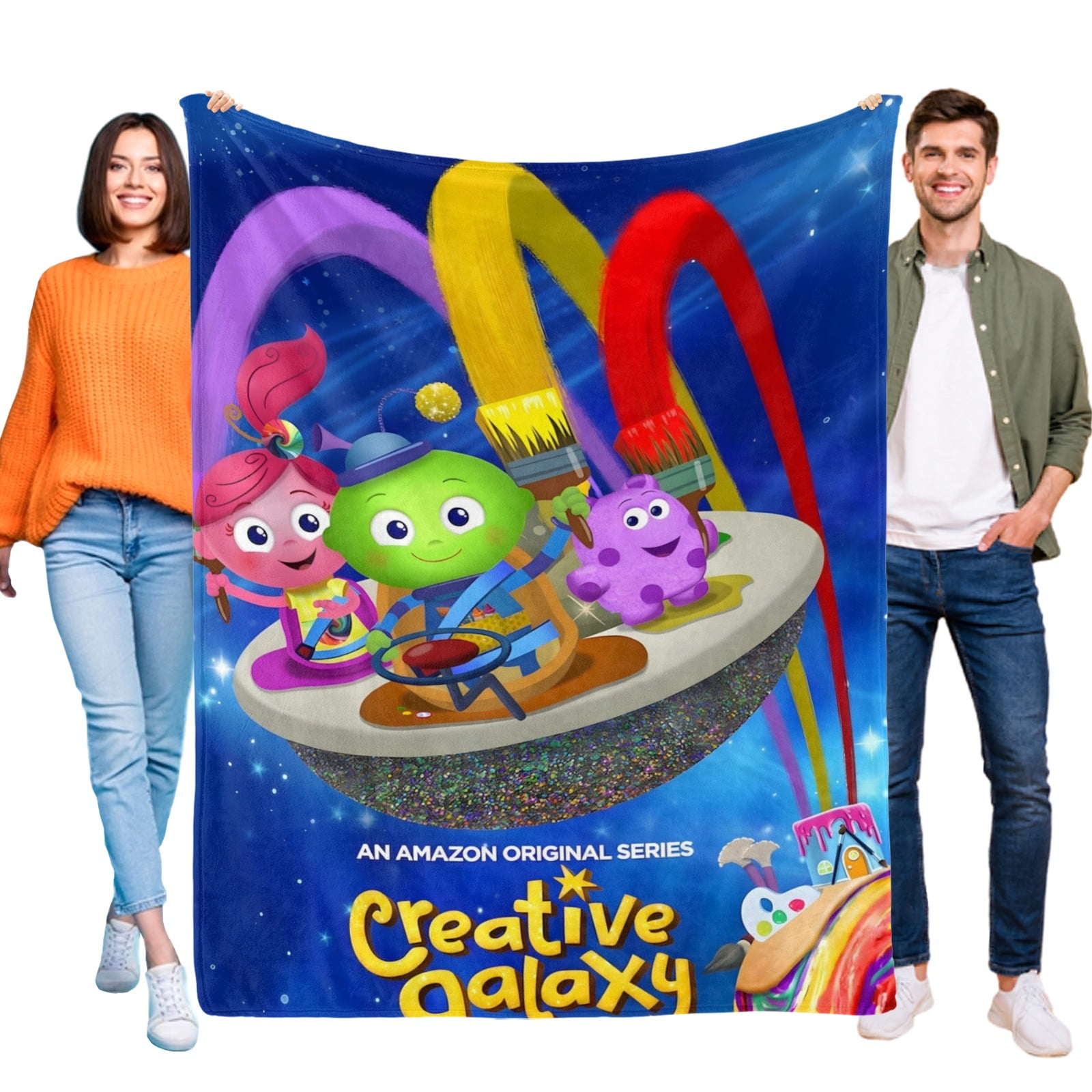 Creative Galaxy-Anti-Pilling Flannel Blanket Soft Lightweight Plush ...