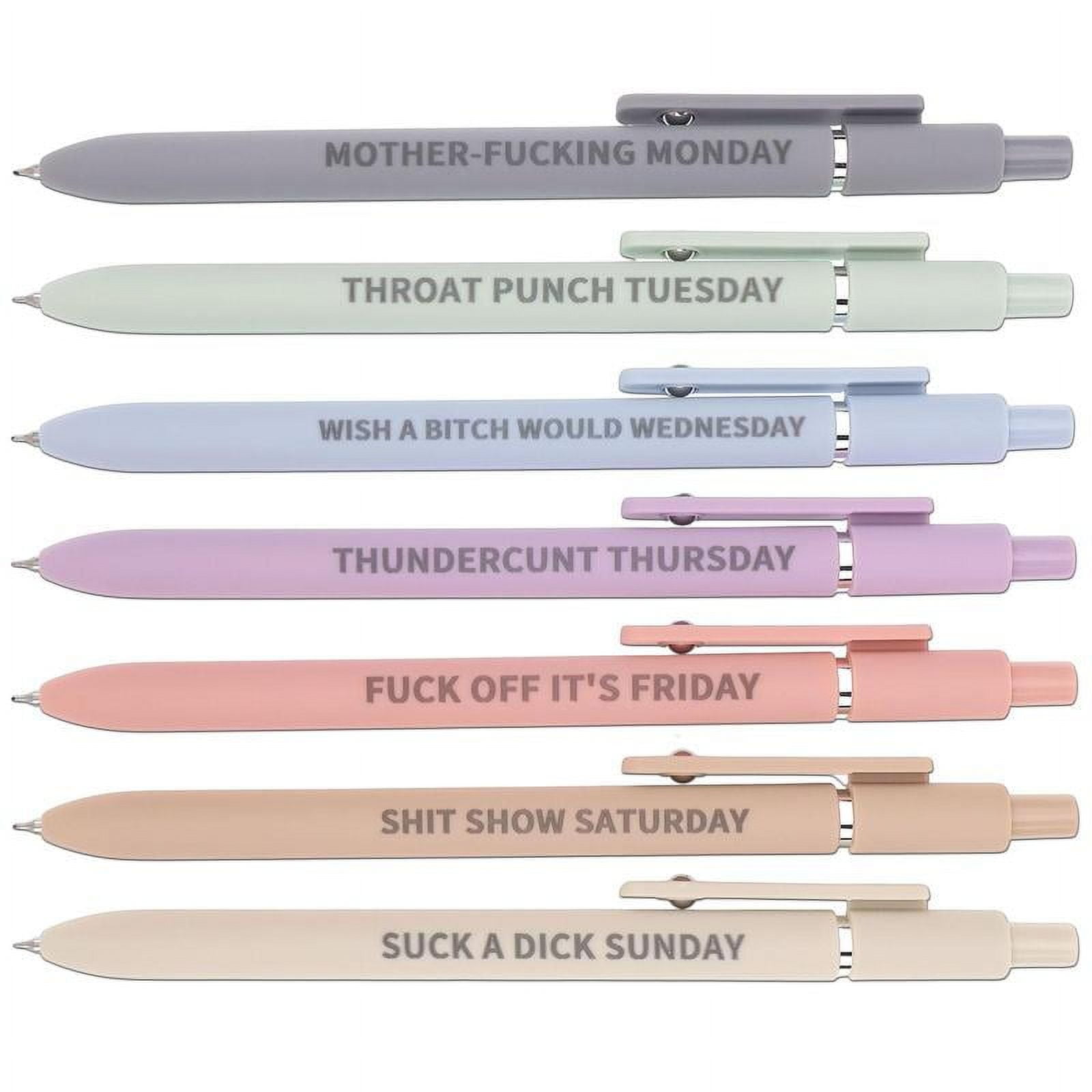 Creative Gel Ink Pen, 7/10pcs Daily Emotional Wording Writing Pens ...