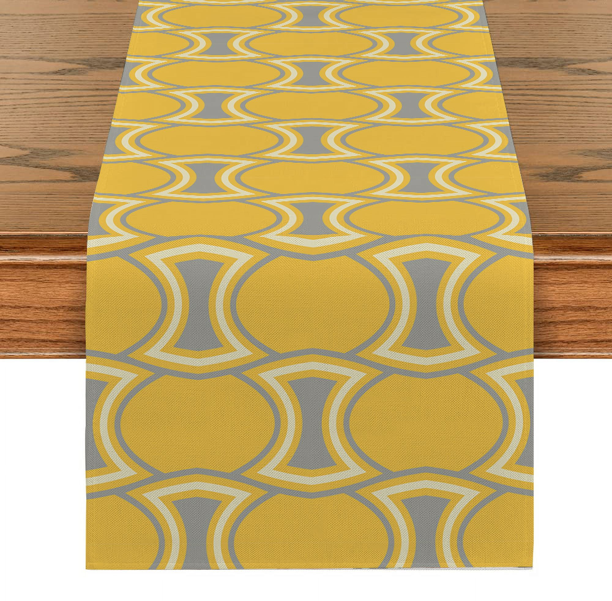 Creative Geometry Table Runner Party Dining Table r Wedding Holiday ...
