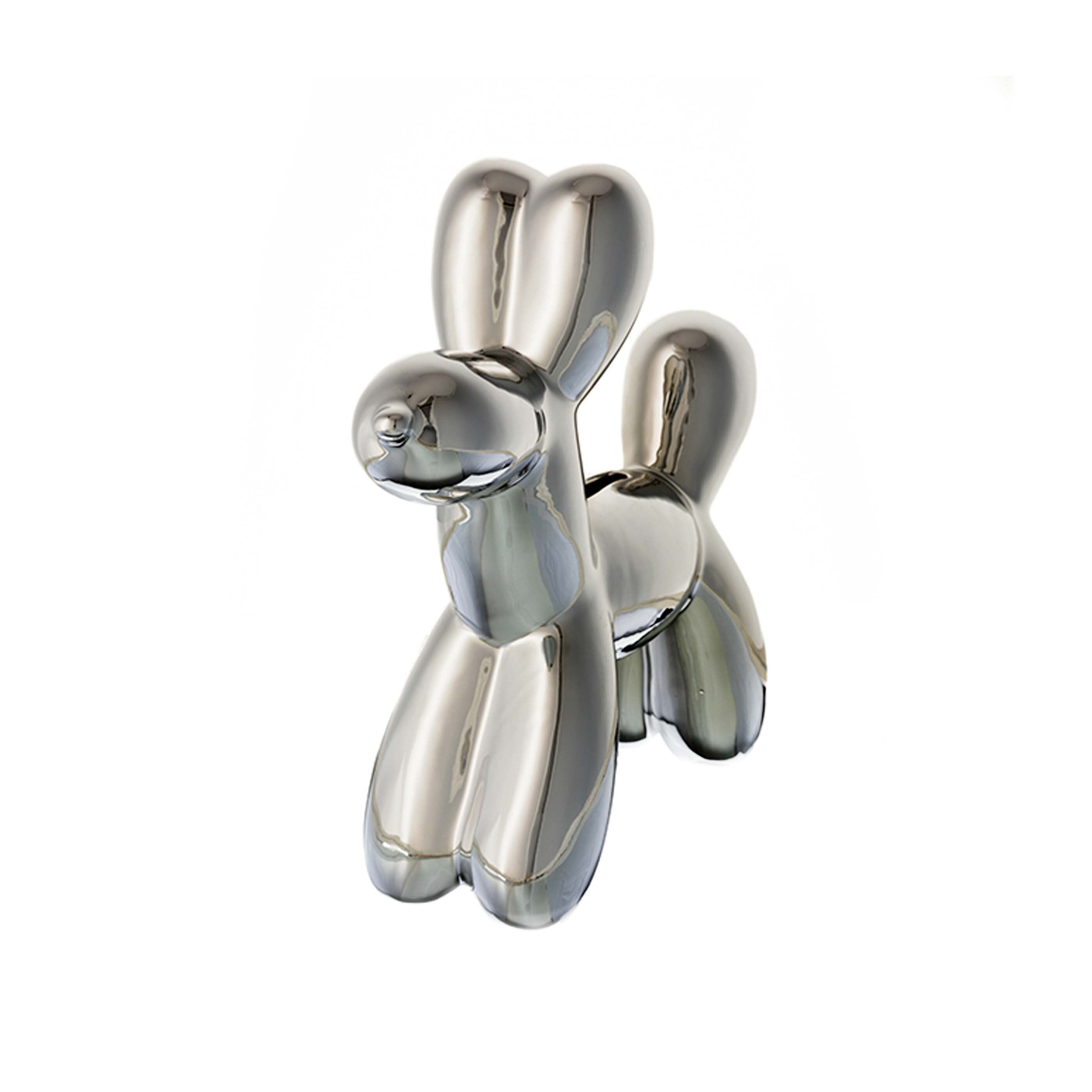 Creative Gifts Silver Balloon Dog Bank - Indoor Playground Decor ...