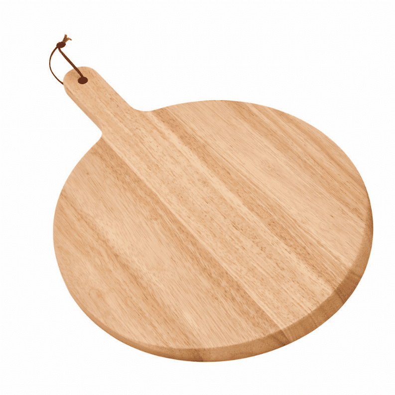 Rubberwood Pizza Board With Handle 13.5" - Walmart.com