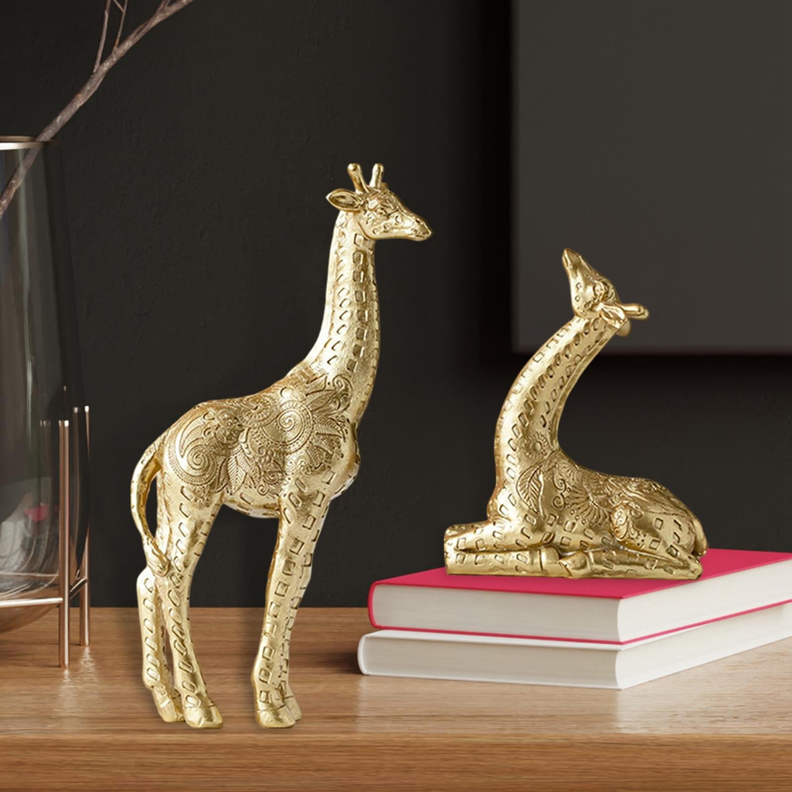 Creative Giraffe Statue Resin Figurine Collectable Desktop Living ...