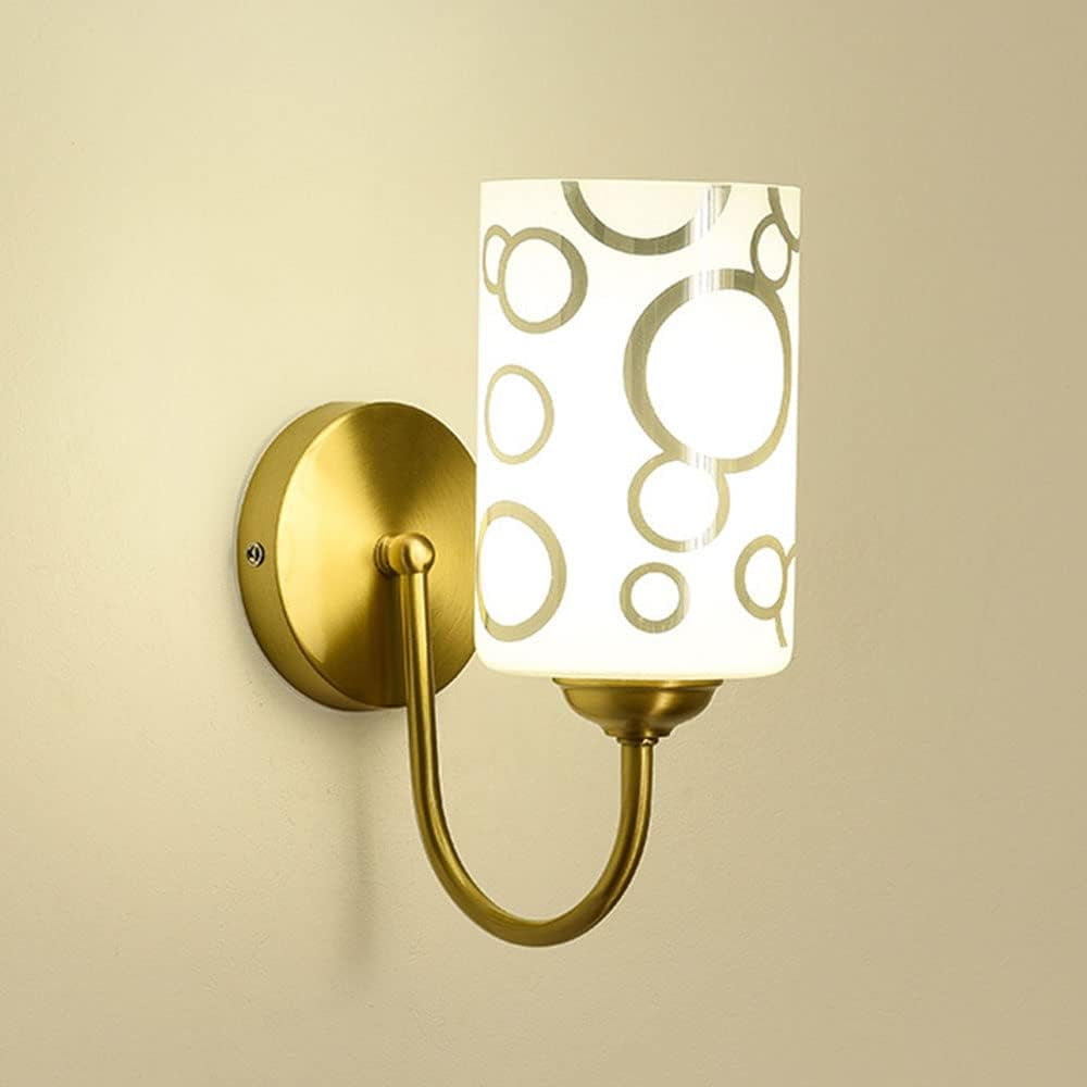 Creative Glass Wall Light Indoor Copper Wall Lantern Single Head Wall ...