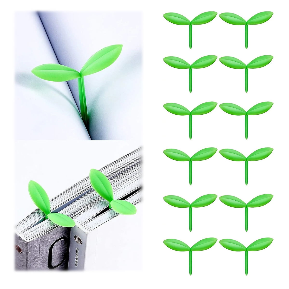 Creative Grass Bud Shape Sprout Little Green Bookmarks, High Quality ...