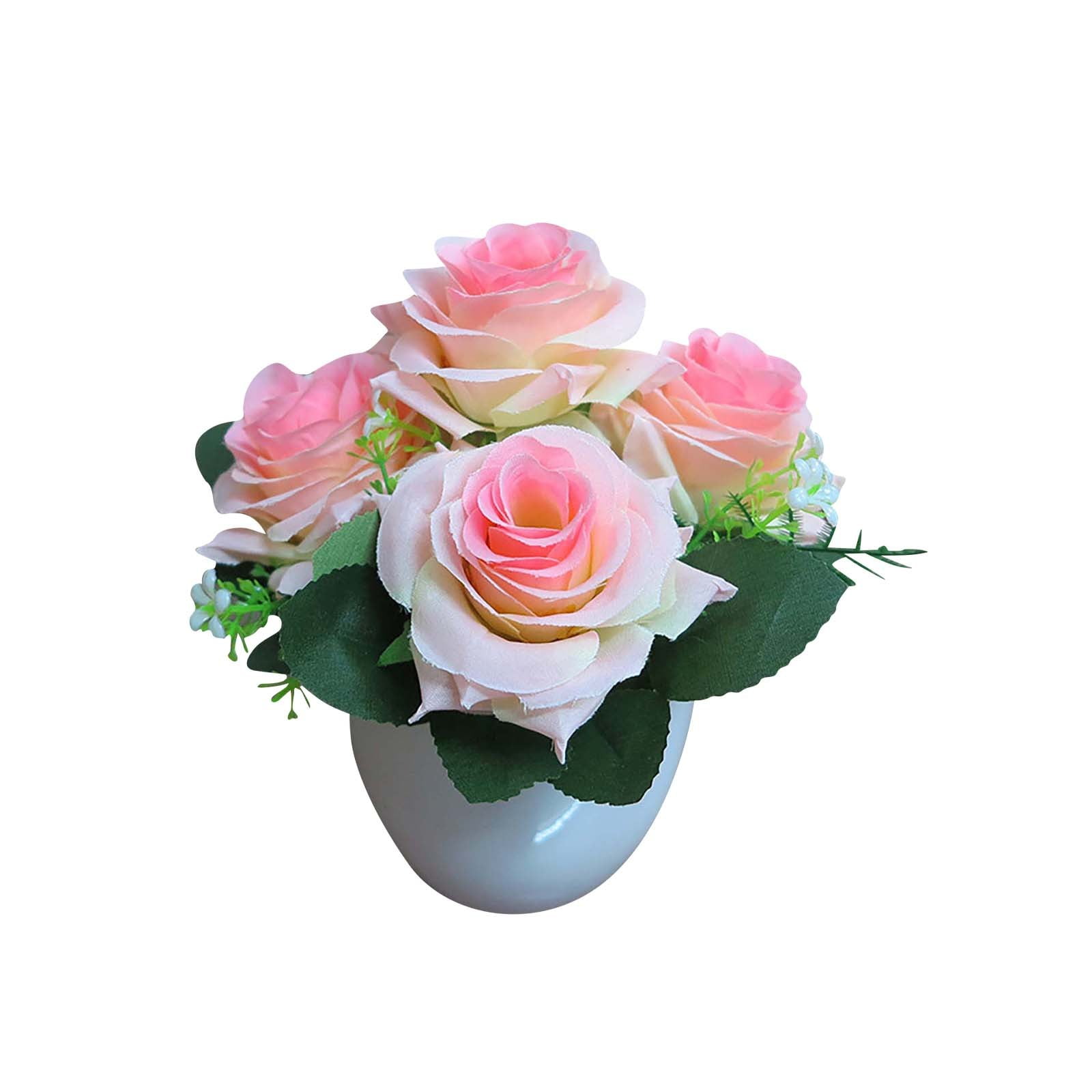 Creative Green Artificial Plant Tree Bonsai Fake Plant in Pot, Natural ...