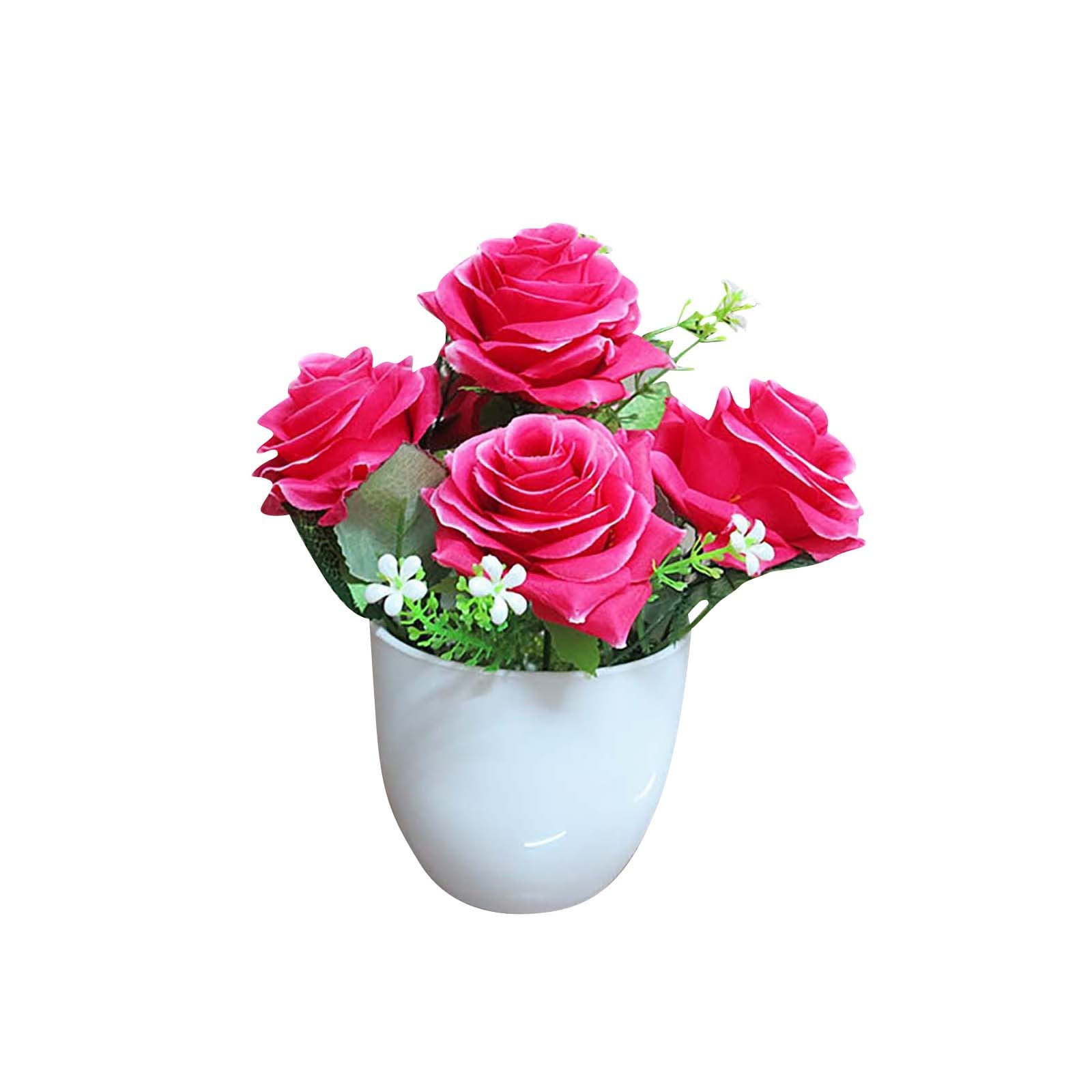 Creative Green Artificial Plant Tree Bonsai Fake Plant in Pot, Natural ...