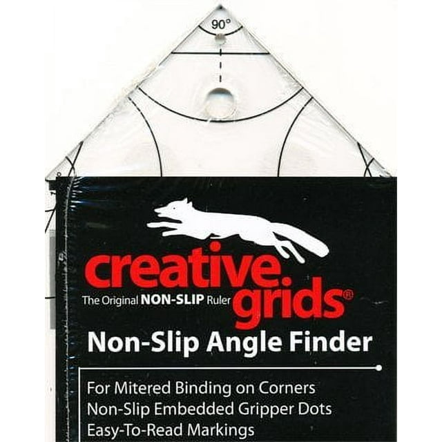 Creative Grids Non-Slip Angle Finder Quilt Ruler (CGRAF) - Walmart.com