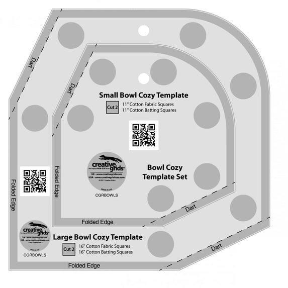 Creative Grids Bowl Cozy Template Set, 7-1/2in x 7-1/2in - Walmart.com