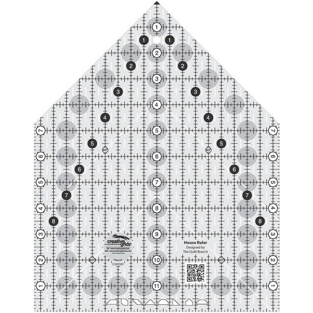 House Ruler 9-1/2in x 12in, Creative Grids - Walmart.com