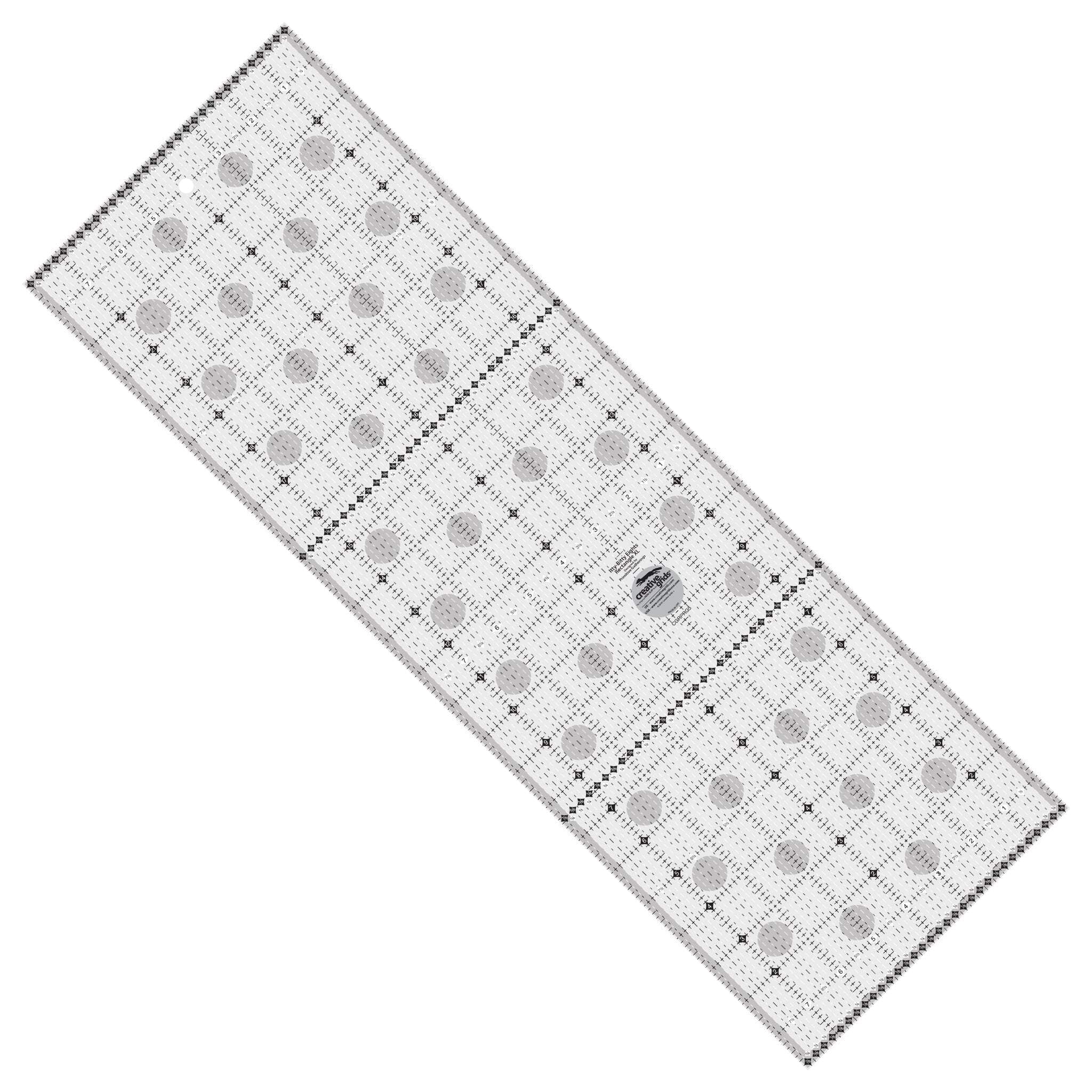 Creative Grids Itty-Bitty Eights Rectangle XL 8in x 24in Quilt Ruler ...