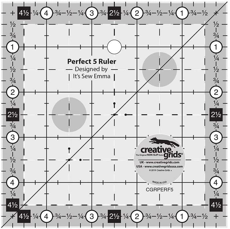 Creative Grids Perfect 5 Ruler # CGRPERF5 Standard Version - Walmart.com