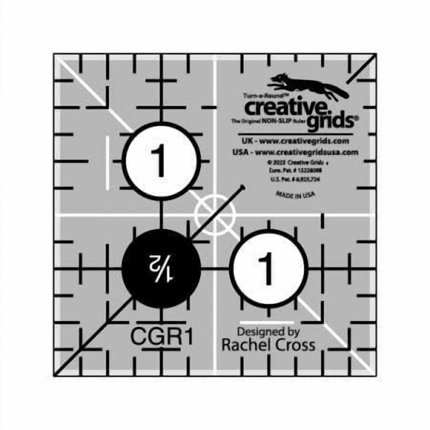 Creative Grids Quilt Ruler 1-1/2in x 1-1/2in Square - Walmart.com