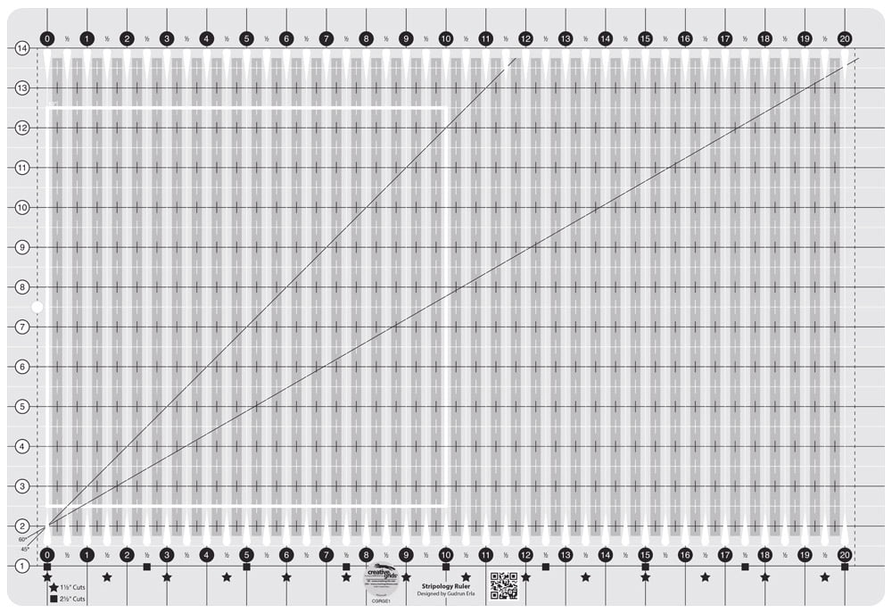 Creative Grids - Stripology Ruler - Cgrge1 - Walmart.com